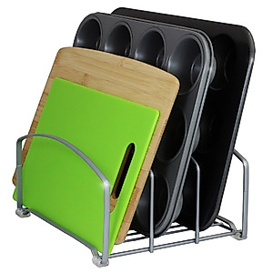 DecoBros Kitchen Houseware Organizer Pantry Rack, Silver