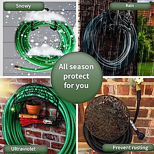 Caiyungg Garden Wall Mount Hose Holder Cover,Waterproof, Dustproof and Sun-Proof Protect Your Garden Hose and prolong its Life