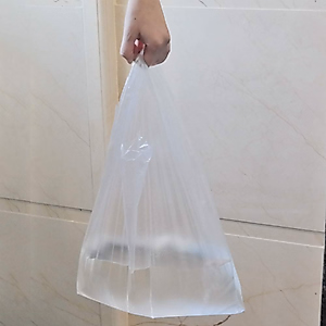Eagrye Clear Plastic T-Shirt Shopping Bags, Reusable Thank You Bgs (320 Count)