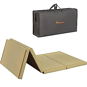 MustMat Tatami Mat Thick Japanese Floor Mattress Rush Grass Tatami Bed Twin 35.4" x 78.7" x 1.8"