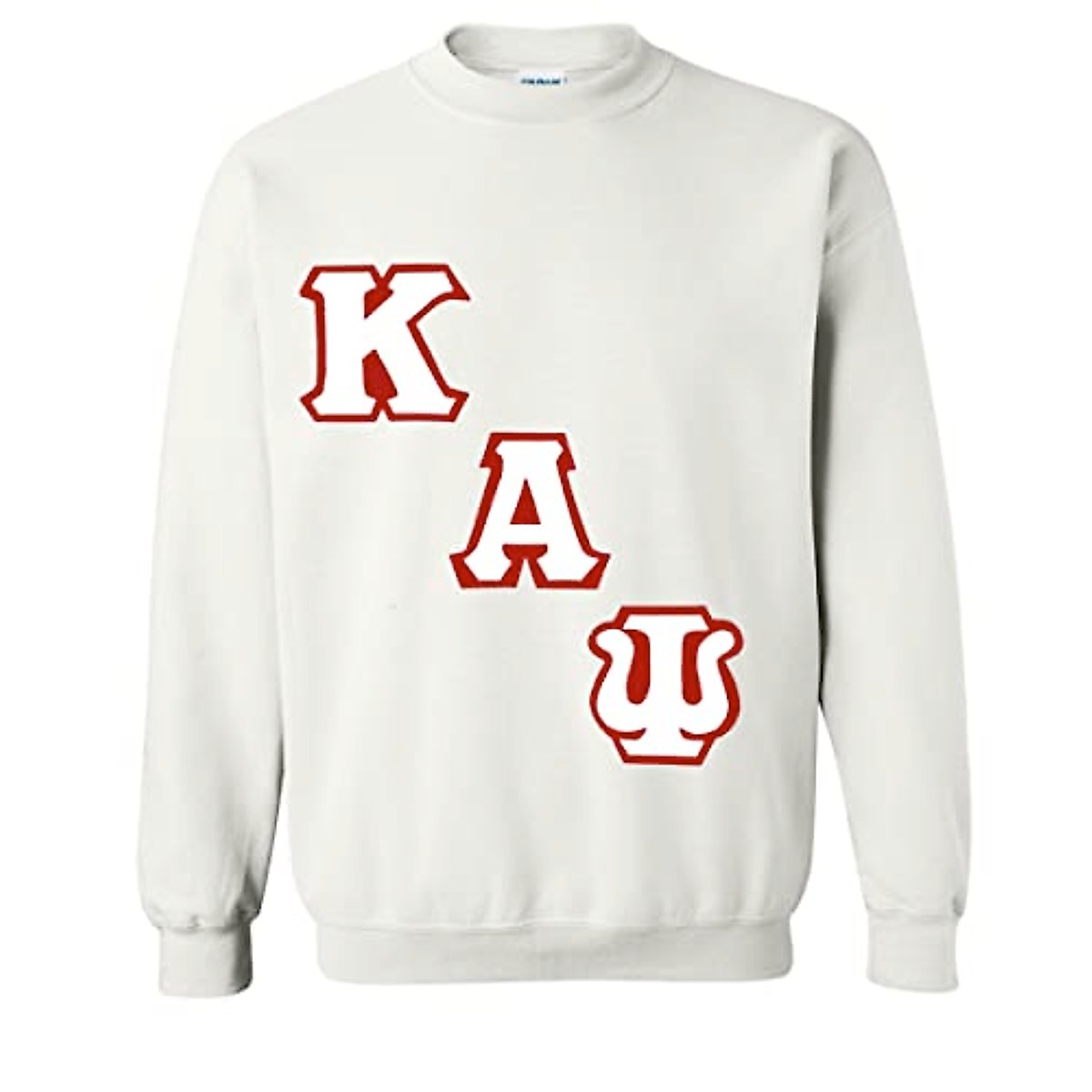 Kappa Alpha Psi Chapter 8 Diagonal Crewneck (as1, Alpha, m, Regular, Regular, White)
