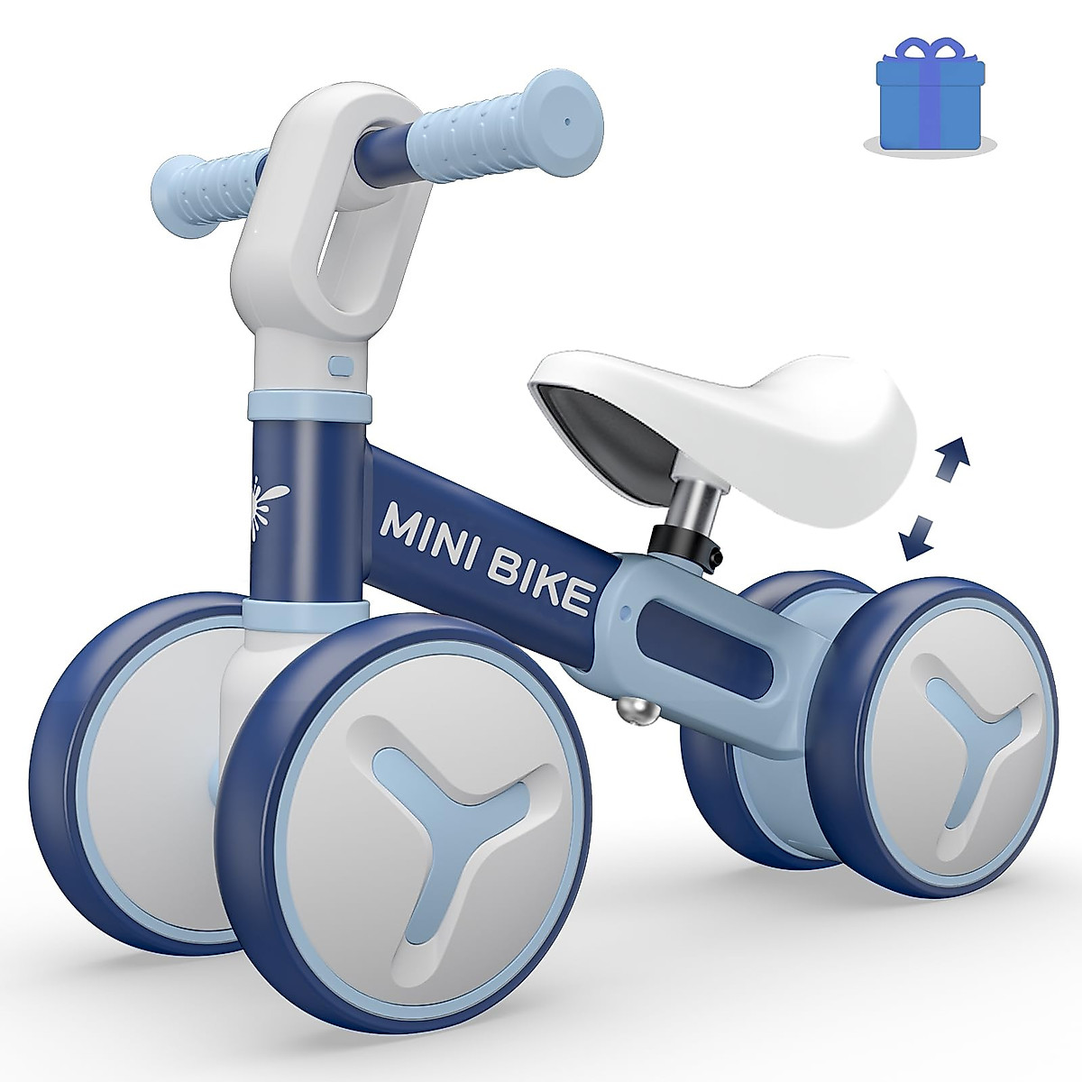 Ancaixin Baby Balance Bike Toddler Bicycles 1-4 Years Gifts for 18 Month Old Boy Girl Riding Toy for Balance, Cycling and Running Training with Adjustable Seat(Blue_New)