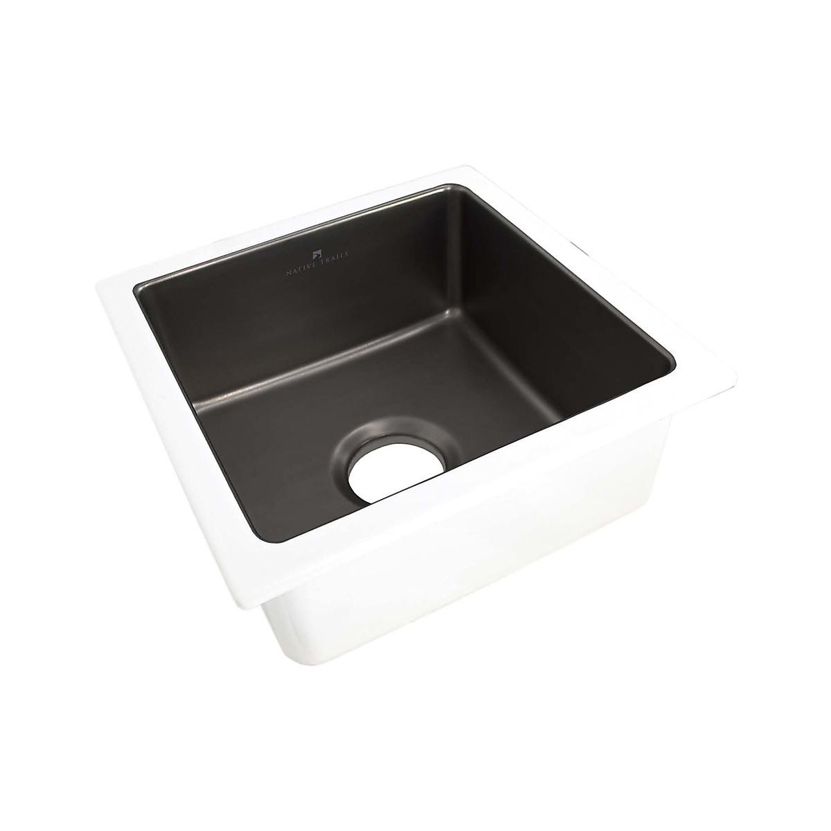 Native Trails Precious Metals Kitchen Sink With Gunmetal Finish PMB1515-M