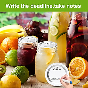 200pcs Regular Mouth Canning Lids, 70mm Mason Jar Lids for Canning, Reusable Leak Proof Split-type Gold Lids, Food Grade Material (70mm, Silver)