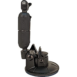 Panavise AcitonGrip 13130 Action Grip Double Knuckle Suction Cup Camera Mount (Matte Black)