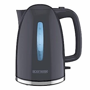 BLACK+DECKER™ 1.7L Rapid Boil Electric Kettle, Boils up to 7 Cups of Water, Gray
