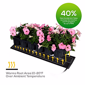 MET Certified Seedling Heat Mat, Seedfactor Waterproof Durable Germination Station Heat Mat, Warm Hydroponic Heating Pad for Indoor Home Gardening Seed Starter(3.5" X 21")