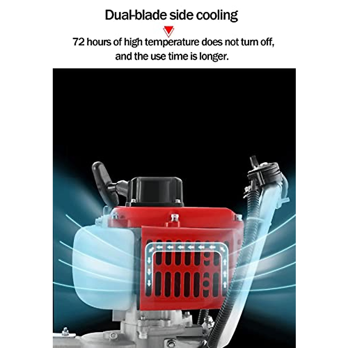 Cordless Hedge Trimmer, Lightweight Garden Handheld Hedge Cutter with Manganese Steel Blade and All Aluminum Alloy Gearbox, Home Commercial Use Bush Trimmer for Bush Lawn and Garden(Size:Single edge 3