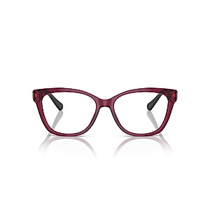 Coach HC6120 Prescription Eyewear Frames, Transparent Ruby/Demo Lens, 54 mm