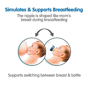 NUK Wide Neck Silicone Nipple, Fast Flow, Size 2, 2-Count (1 Package)