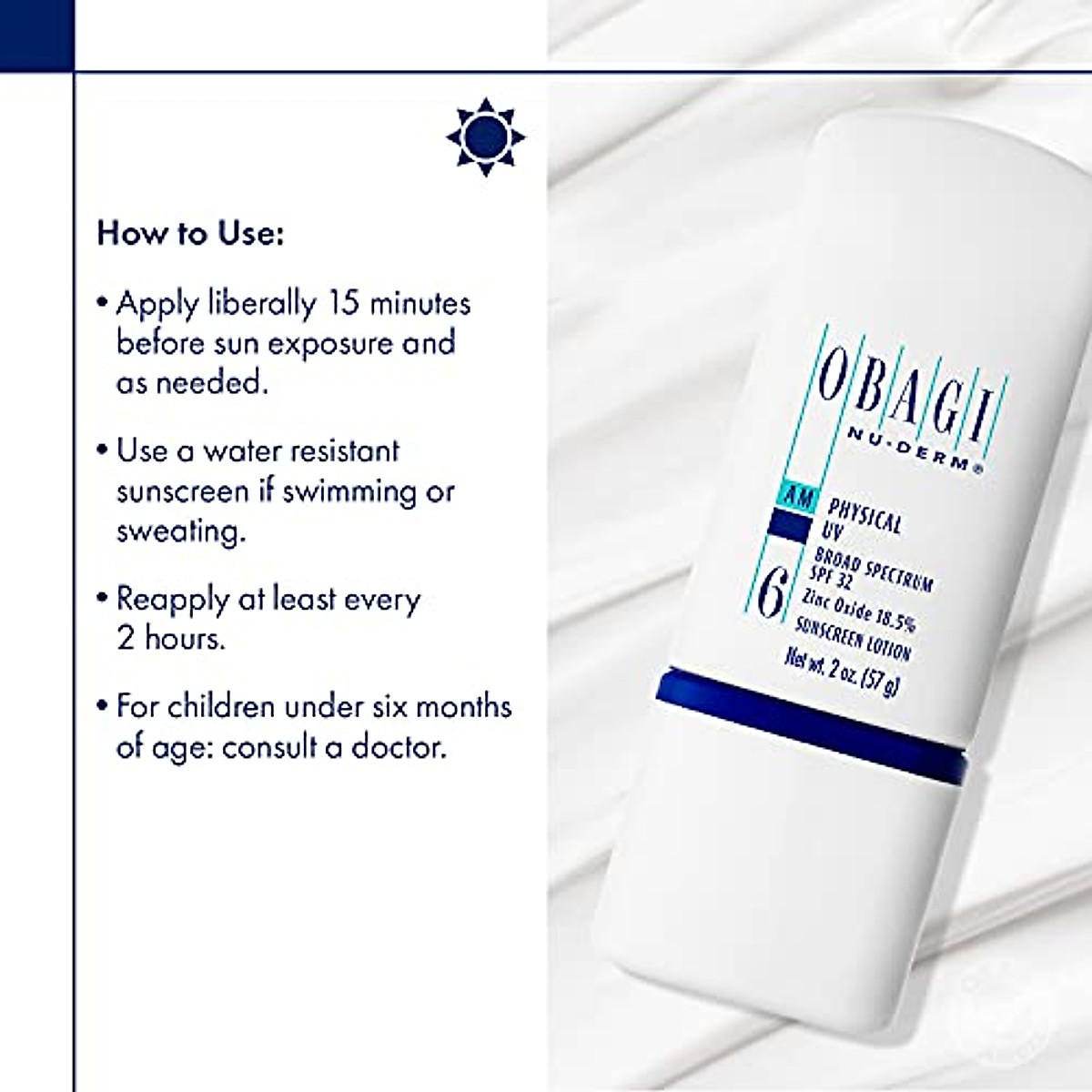 Obagi Medical Nu-Derm Physical SPF 32 Sunscreen, 2 oz Pack of 1