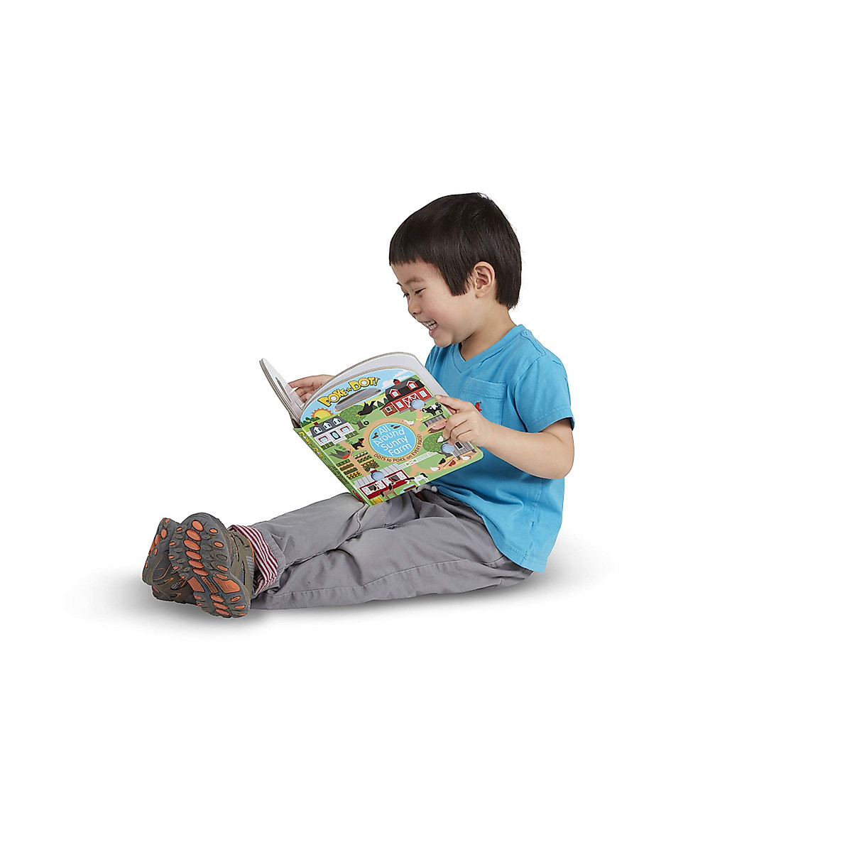 Melissa & Doug Children’s Book – Poke-a-Dot: All Around Sunny Farm