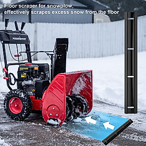 Ameri Exact Replacement Scraper Bars for MTD Snow Throwers - Replaces MTD Part No 731-1033 731-0778 73-017 - Compatible with All 20-Inch and 21-Inch MTD Snow Throwers (2P)