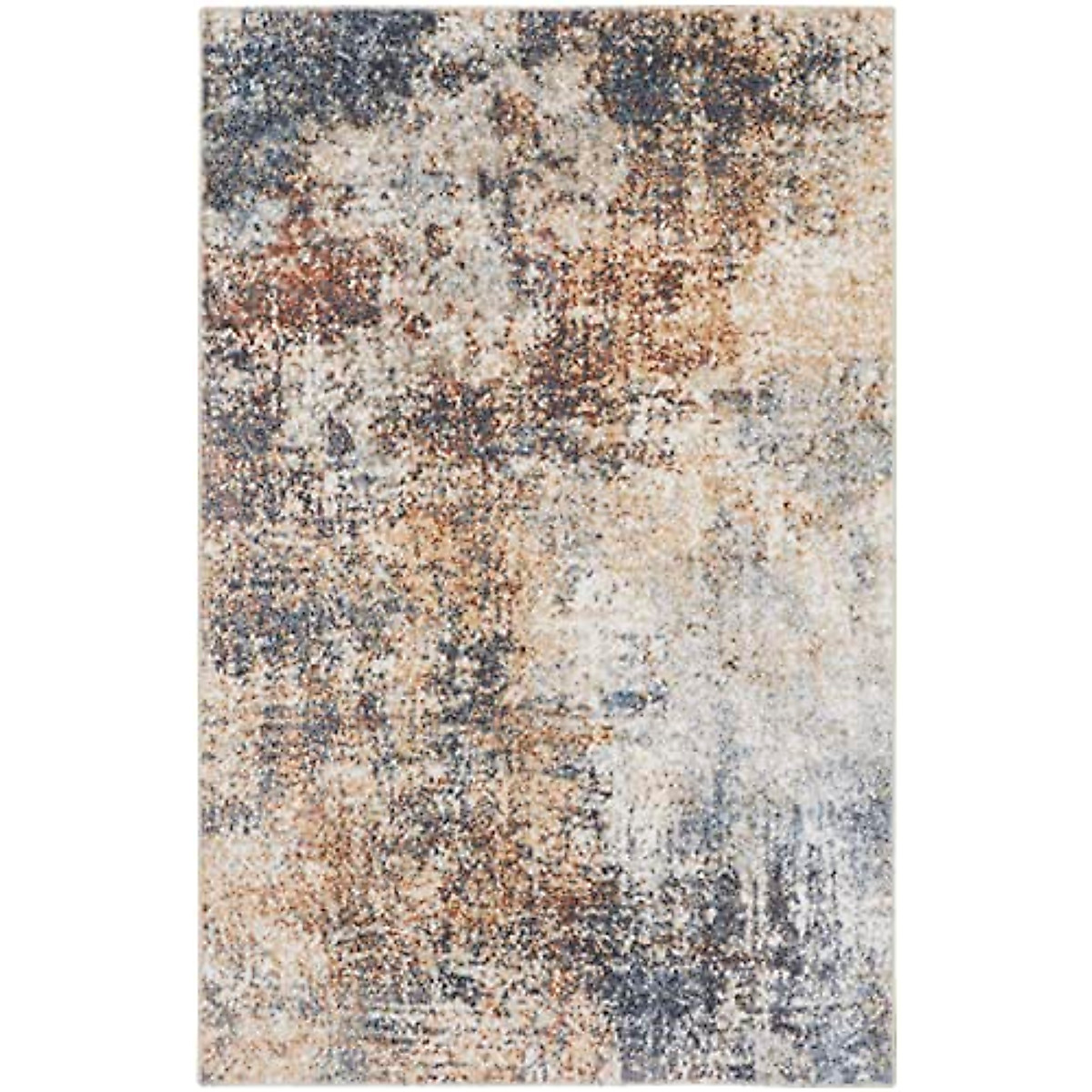 Nourison Astra Machine Washable Abstract Multicolor 2'2" x 4' Area Rug, Easy -Cleaning, Non Shedding, Bed Room, Living Room, Dining Room, Kitchen (2x4)