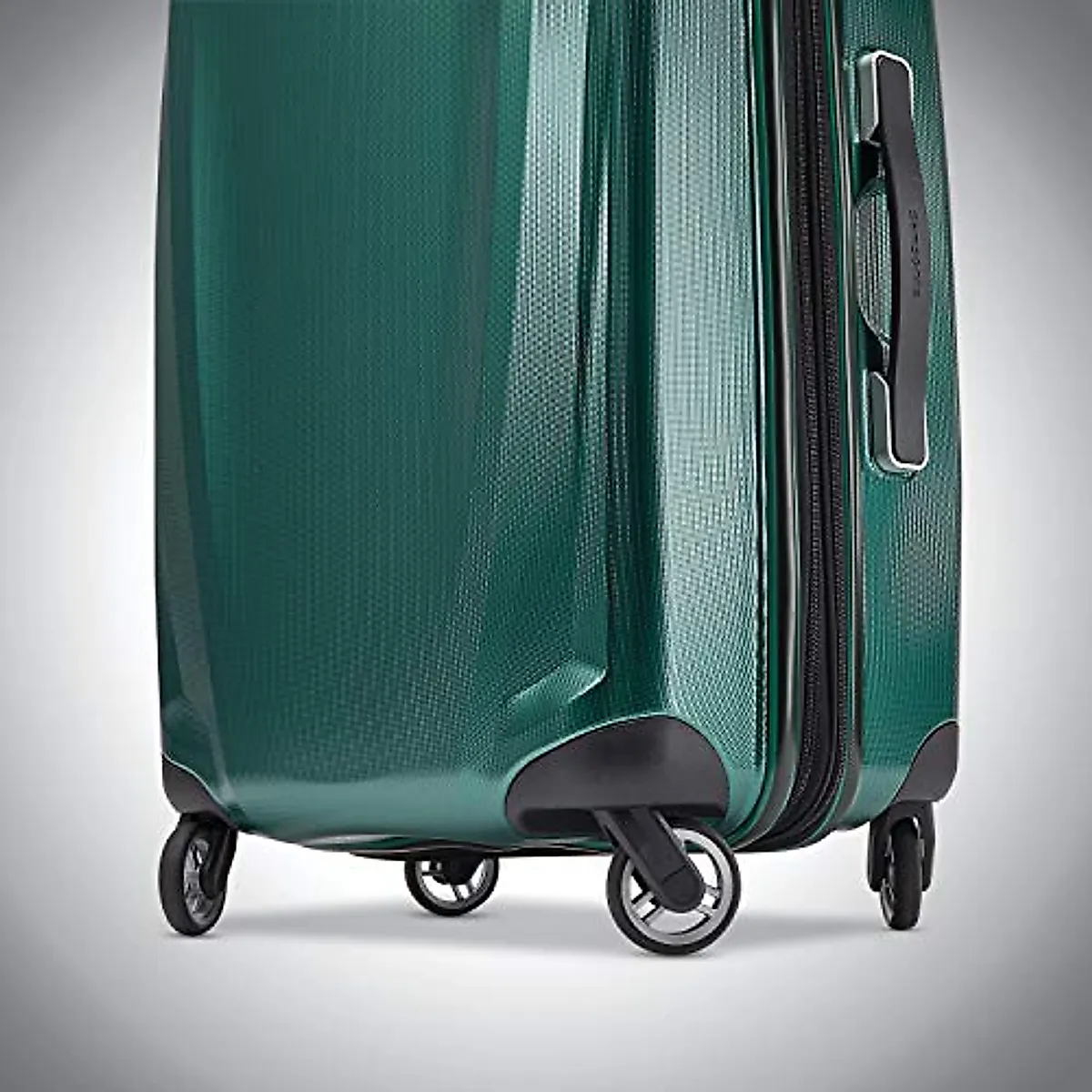 Samsonite Winfield 3 DLX Hardside Expandable Luggage with Spinners, Checked-Large 28-Inch, Emerald