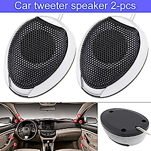 DriSentri Car Speakers, 2pcs Car Tweeters 1000W Universal High Efficiency Mini Dome Tweeter Speakers for Car Audio System
