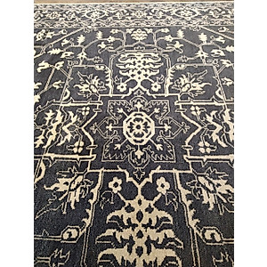 8' x 10' Gray New OUSHAK Rug Handmade Wool Capret#75795