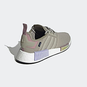 adidas Women's NMD_r1 Sneaker, Feather Grey/Feather Grey/Violet Tone, 6.5