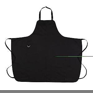 Chef Works Unisex Brio Chef Apron, Black, One Size