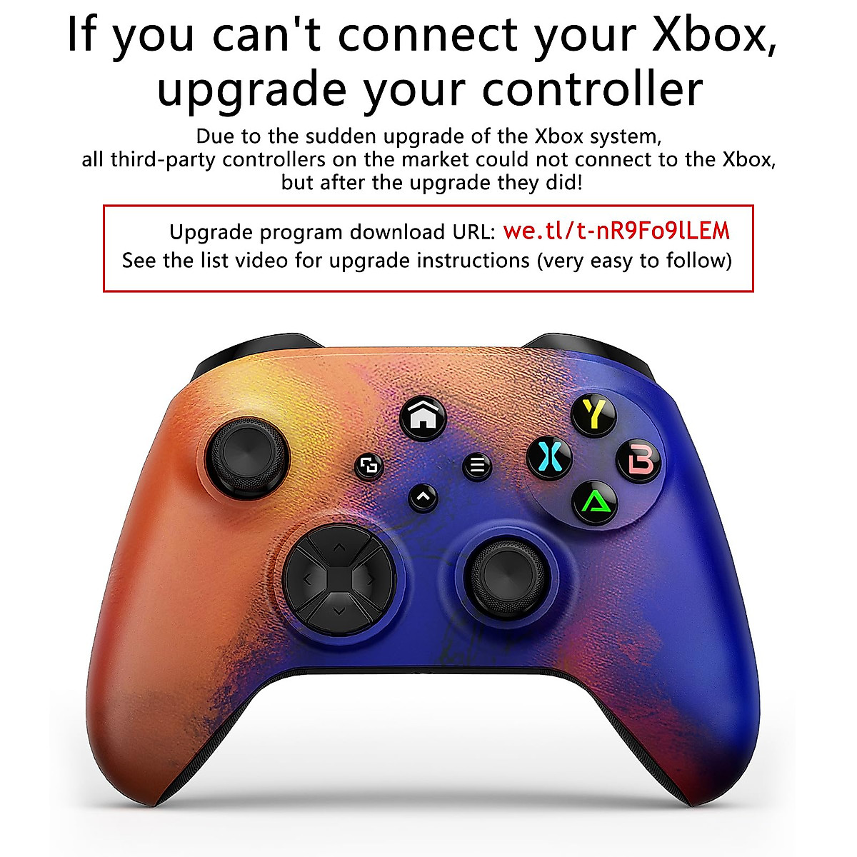 Dinosoo Wireless Controller for Android Windows PC Steam Games, Dual Vibration TURBO Macro Function Hall Trigger 3.5mm Headphone Jack - Oil Painting (Can't Connect to Xbox for Now)