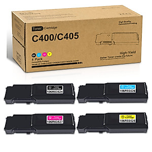 VersaLink C400/C405 Extra High Toner Cartridge 4-Pack Black, Cyan, Magenta, Yellow, Replacement for Xerox Versalink C400D C400DN C405 C405DN C405N Printer - 106R03524 106R03525 106R03526 106R03527