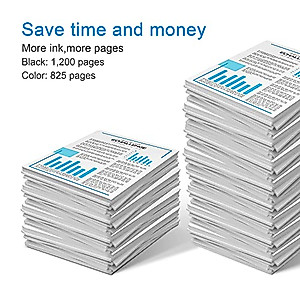 934XL 935XL Combo Pack Replacement for HP 934 and 935 Ink Cartridges Work with OfficeJet Pro 6830 6230 6835 6812 (934 XL 935 XL, 4 Pack)