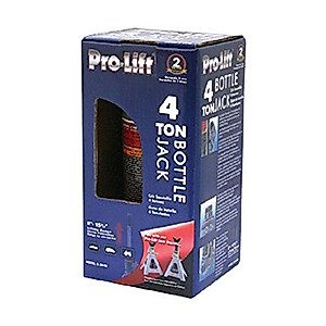 Pro-Lift B-004D Grey Hydraulic Bottle Jack for Truck - 4 Ton Capacity