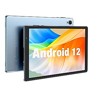 VOLENTEX Tablet 10 Inch Android 12 Tablet PC, Tablets with 2GB RAM 32GB ROM 512GB Expand, Quad Core Processor, WiFi 6, 10.1'' IPS HD Display, 6000mAh Battery, Dual Camera,Type C (Silver)