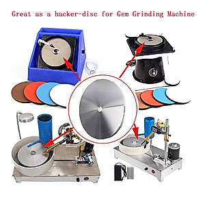 EMILYPRO Aluminum Disc Master Base Lap Plate 6" x 1/2" Arbor Grinding Pads for Flat Abrasive Wheels/Backer-Disc/Slant Cabber Polishing Machine - 1 Pack