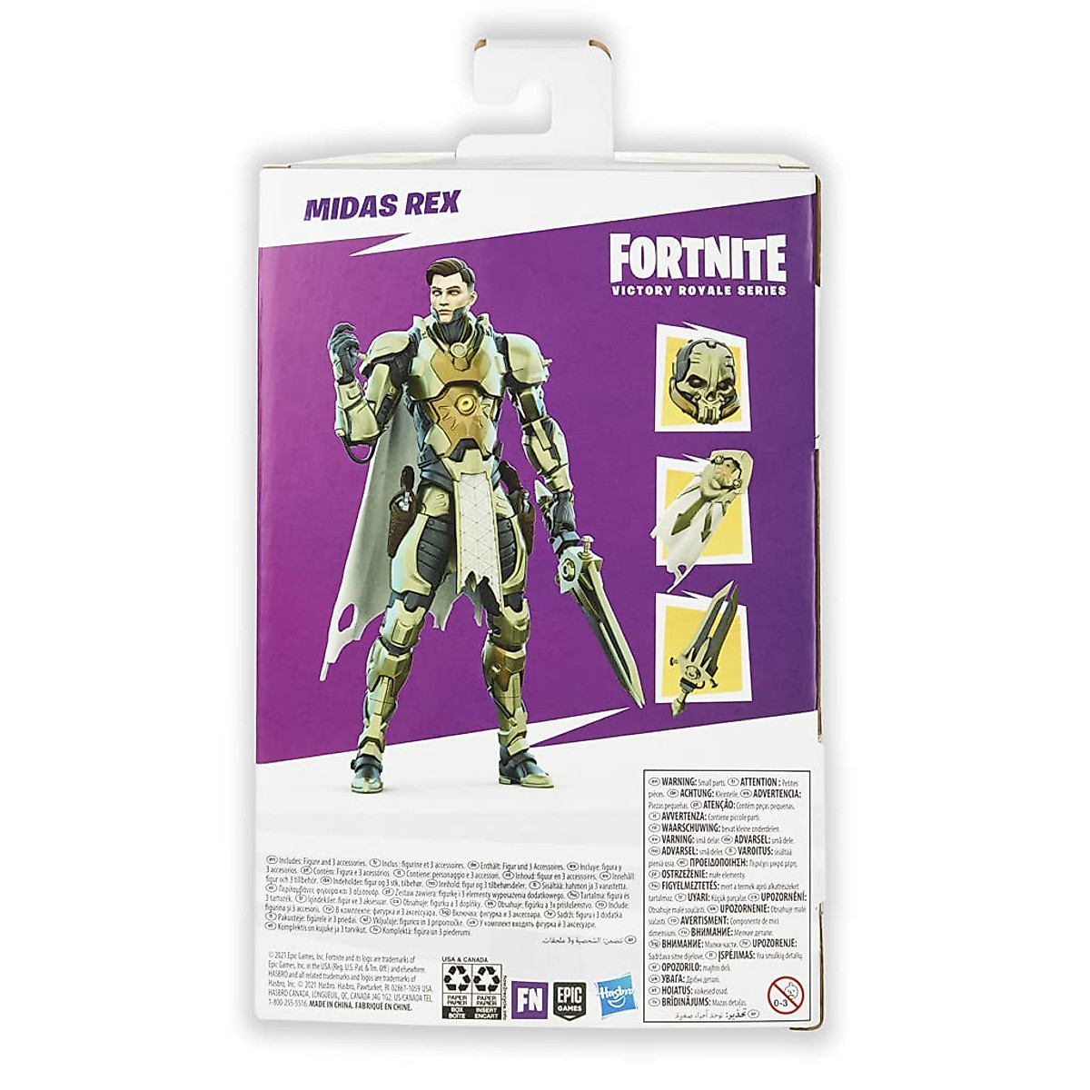 FORTNITE Hasbro Victory Royale Series Midas Rex Collectible Action Figure with Accessories - Ages 8 and Up, 6-inch