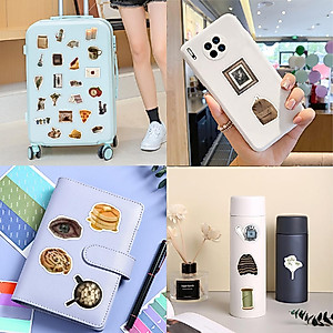 sxdaizjsym 120Pcs Vintage Aesthetic Stickers, Cute Retro Journaling Scrapbooking Stickers Pack for Adult Women Teen Grils, Waterproof Vinyl Decals for Water Bottle Laptop Computer Phone Case