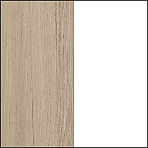 South Shore Yodi Complete Bed-Twin-Soft Elm and Pure White