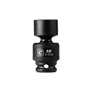 Capri Tools 18 mm Universal Impact Socket, 3/8-Inch Drive, 6-Point, Metric