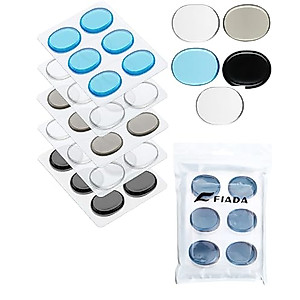 Fiada 30 Pieces Drum Dampeners Gels Silicone Gel Pads Soft Drum Dampeners for Drums Cymbals Tone Control (Transparent White, Black, Blue, Gray)