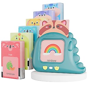 TALONITE Talking Flash Cards for Toddlers 2-4 Years, 224 Sight Words Speech Therapy Toys, Learning Educational Toys with Music for 2 3 4 5 6 Year Old Boys Girls