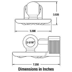 Master Lock Trailer Lock, Trailer Coupler Lock, Fits 2-5/16 in. Couplers, 378DAT