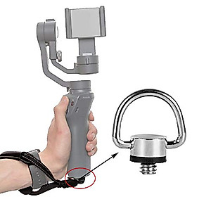 Stainless Steel D Ring Screw Hinged Holder Camera Fixing Screw 1/4"-20 Thread for Tripod DSLR Cameras for Quick Release Wrist Strap Sling 2 Pack