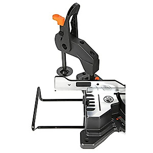 WEN MM0713 9.5-Amp 7.25-Inch Single Bevel Compact Sliding Compound Miter Saw with LED Cutline Guide, Black