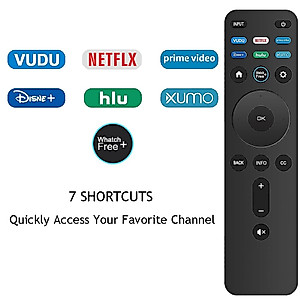 Universal Remote Control XRT260 for All VIZIO Smart TV Smartcast D-Series M-Series P-Series V-Series XRT140 XRT136 Remote Replacement (No Voice Function)