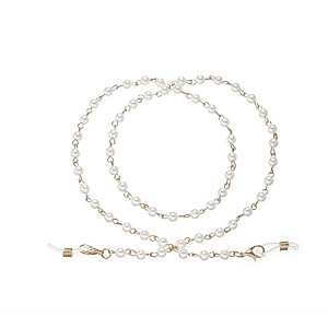 Sither Pearl Sunglasses Chain Reading Glasses Chain Strap Necklace for Women