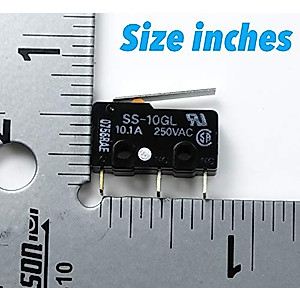 OMRON ELECTRONIC COMPONENTS SS-10GL MICRO SWITCH, HINGE LEVER, SPDT 10A 250V (1 piece)