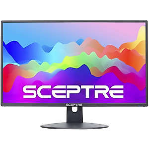 Sceptre 20" 1600 x 900 75Hz LED Monitor 2x HDMI VGA Built-in Speakers, sRGB 99% Machine Black (E209W-16003RT series)