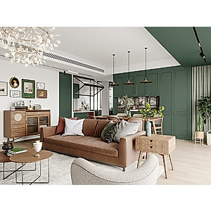 Dimoon 118''x17.7'' Green Peel and Stick Wallpaper Contact Paper Modern Self Adhesive Wall Paper Removable Renter Friendly Textured Solid Color Shelf Cabinet Vinyl Roll (118''x17.7'',Dark Green)