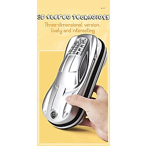 LZHIF Supercar Pencil Case Box Stocking Stuffers Large Capacity Organizer Cool Supercar Pen Bag Storage Box EVA Material Nice Gift (Black)