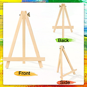 26 Pack 9 Inch Wood Easels, Easel Stand for Painting Canvases, Art, and Crafts, Tripod, Painting Party Easel, Kids Student Tabletop Easels for Painting, Portable Canvas Photo Picture Sign Holder