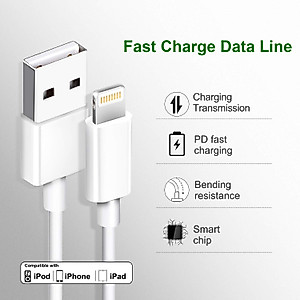 Atill iPhone Charger 3Pack 9FT Lightning Cable Extra Long iPhone Charger Cable Charging Cable Cord Compatible iPhone 13/12/12Pro/12ProMax/11/11Pro/11Pro MAX/XS/XS MAX/XR/X/8/8Plus/7/7Plus and More