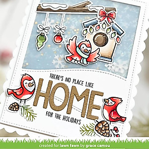 Lawn Fawn LF3227 Winter Birds Add-On 3X4 Clear Stamp Set