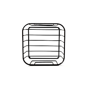 Spectrum Diversified Ashley Flat, Modern Dining Table Décor Horizontal Napkin Holder for Kitchen Tables & Countertops, Black