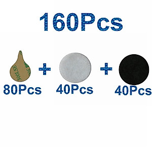 CNTASHI Lavalier Microphone for Hiding Lavalier Musical Mic and Reduce Wind Noise,Pack of 80 Stickies and 80 Fabric Discs