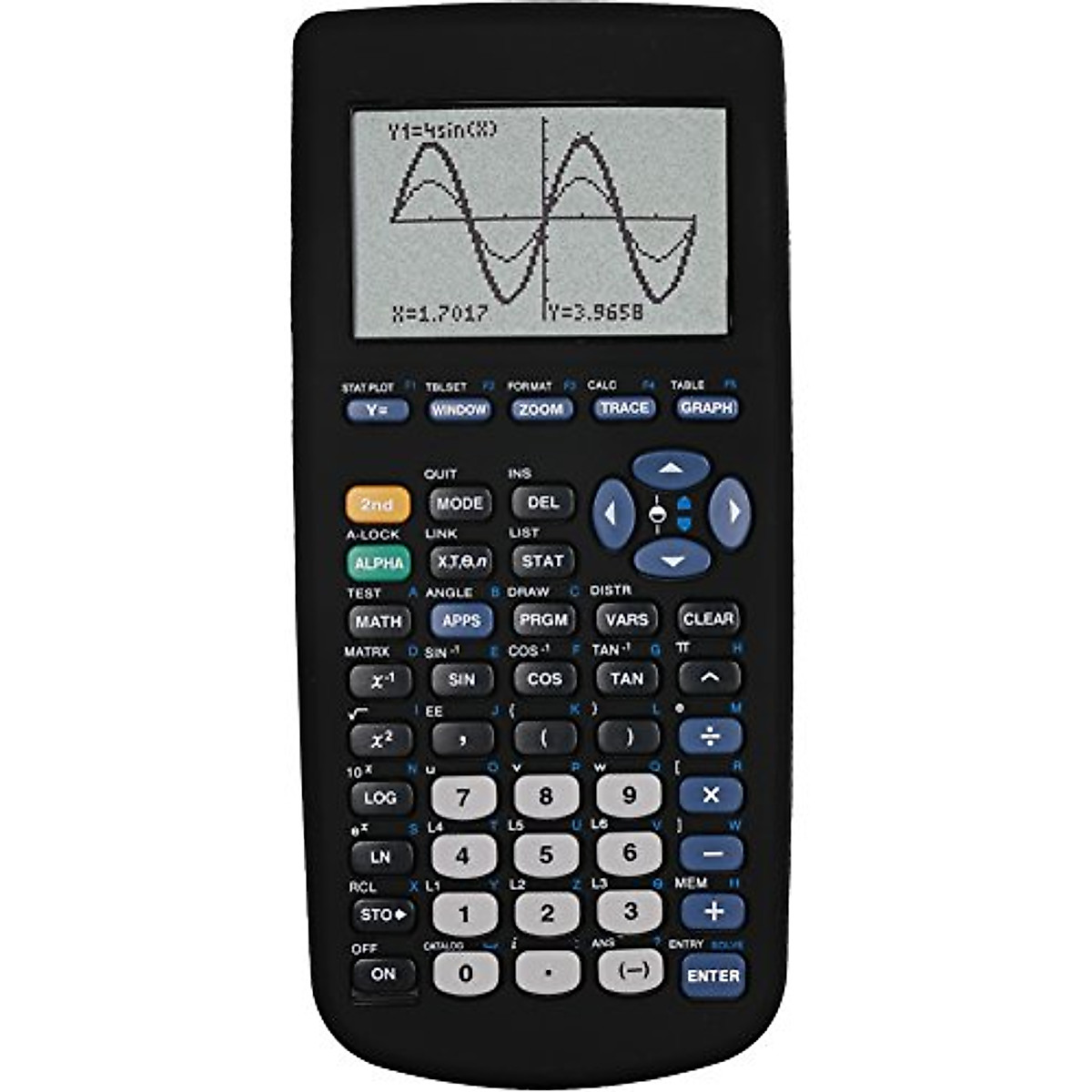 Guerrilla TI83BLKSC Silicone Case for Texas Instruments TI-83 Plus Graphing Calculator, Black